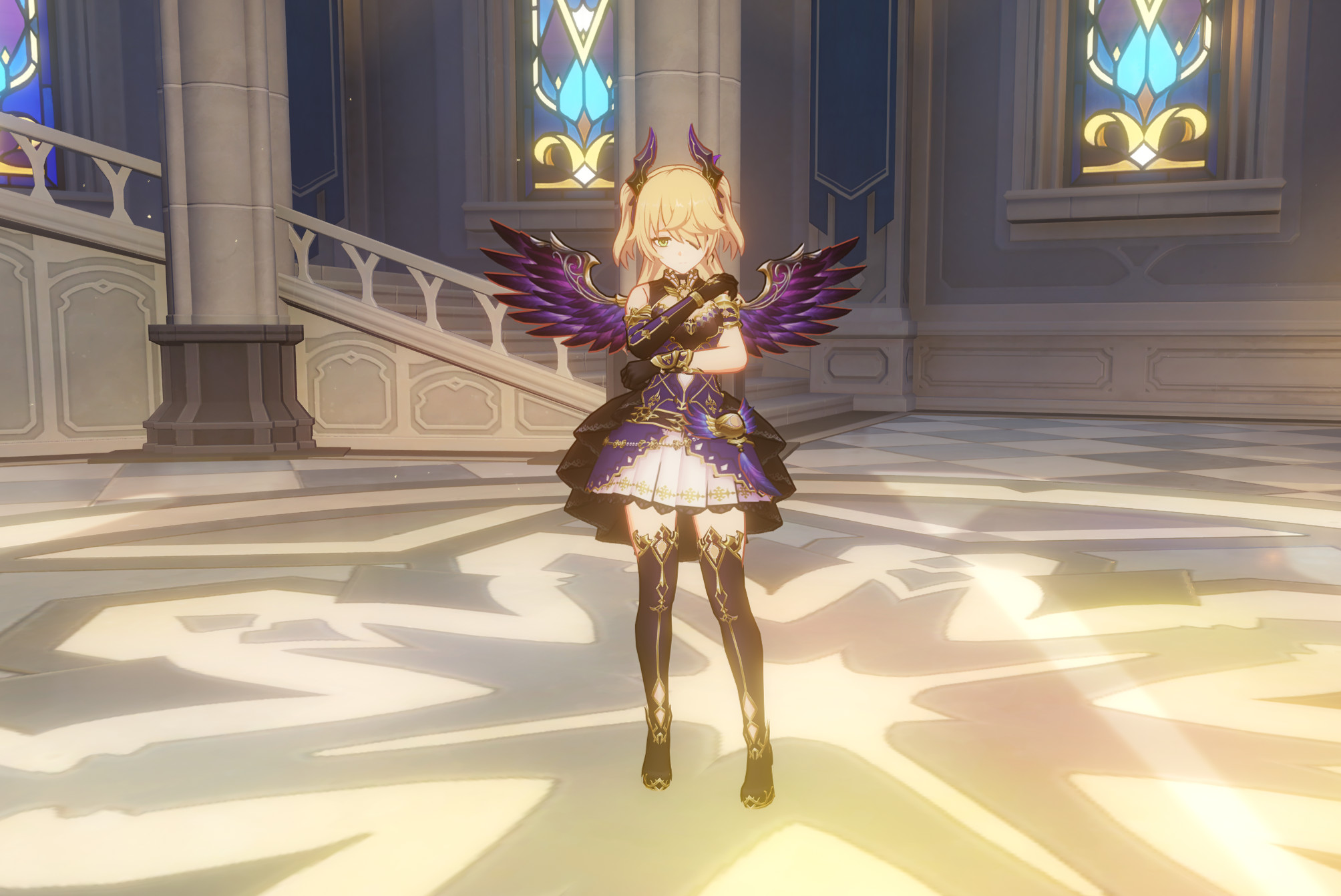 Kanzaki Ranko/Fischl Fallen Angel Outfit Mod for Genshin Impact | GI Mods