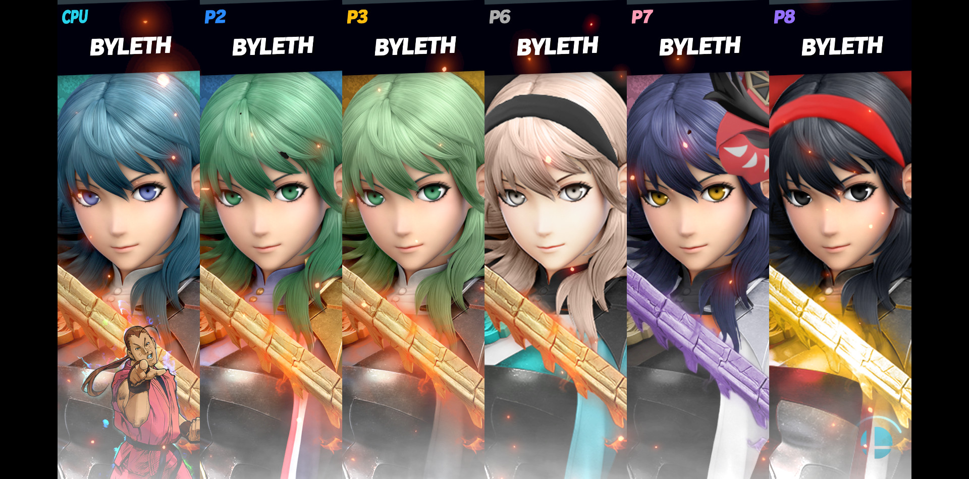 CPU & 6P colors swapped UI Mod for Super Smash Bros. Ultimate | SSBU Mods