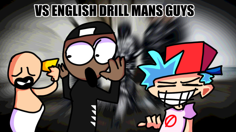 Vs English Drill Guys V2.5 Mod for Friday Night Funkin' | FNF Mods