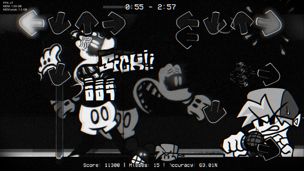 SNS: Resuffered [IN FROZ3N] Mod for Friday Night Funkin' | FNF Mods