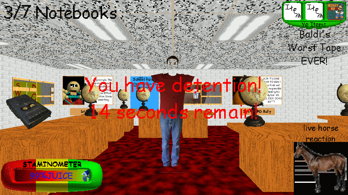 Baldi Goes Insane or something Mod for Baldi's Basics | Baldi Mods