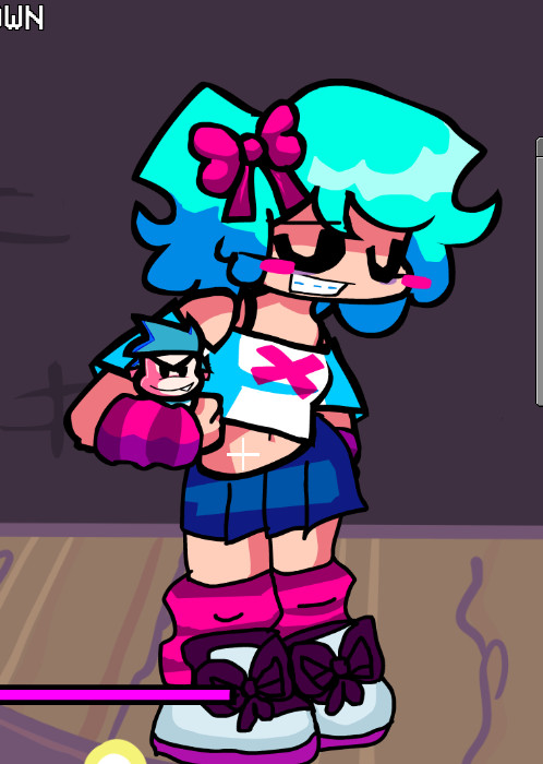 Miko but she ain't sitting down Mod for Friday Night Funkin' | FNF Mods