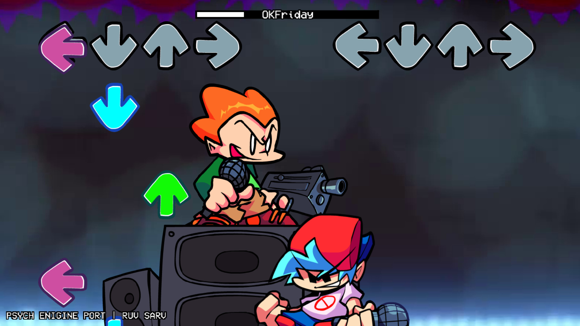 OK FRIDAY PSYCH ENGINE PORT Mod for Friday Night Funkin' | FNF Mods