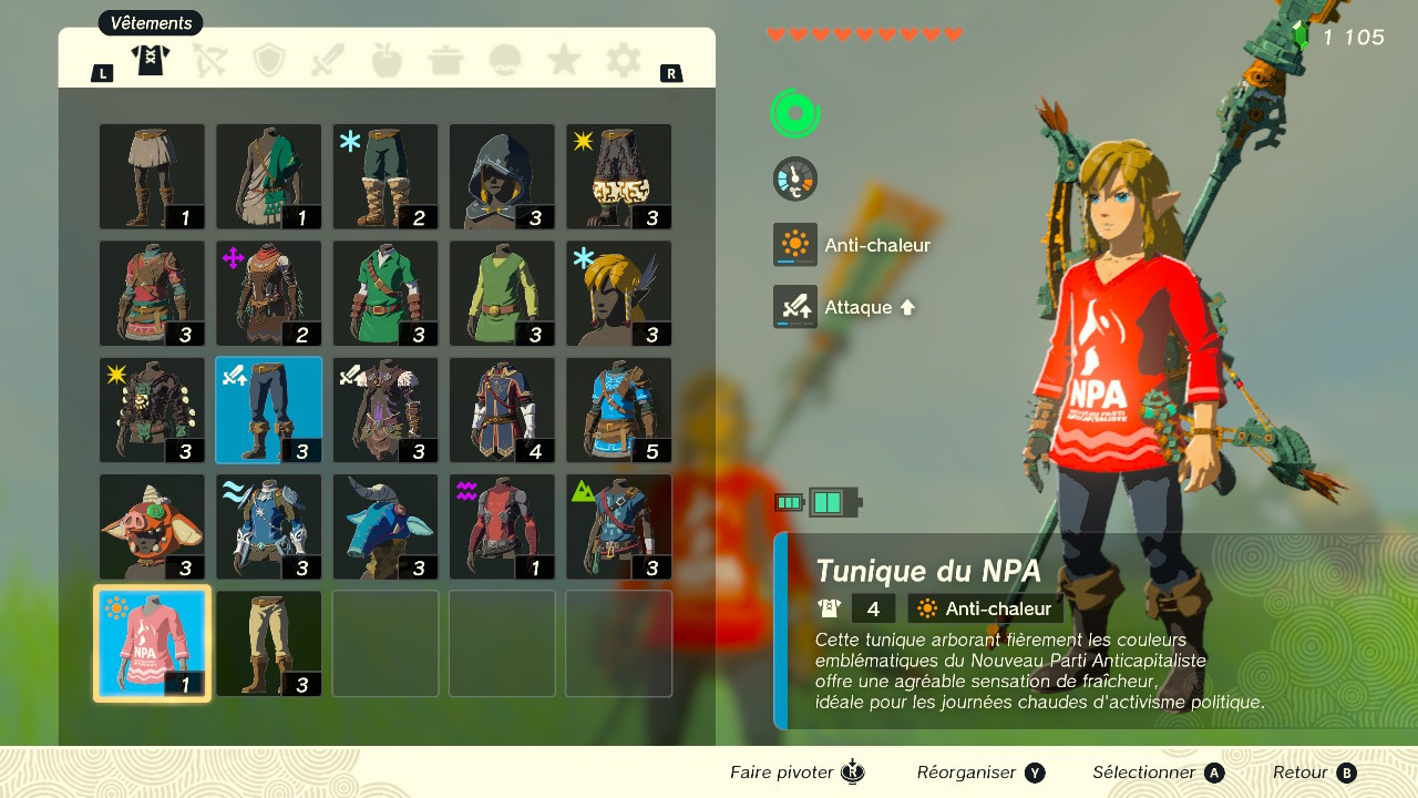 NPA Shirt Mod for The Legend of Zelda: Tears of the Kingdom | TOTK Mods