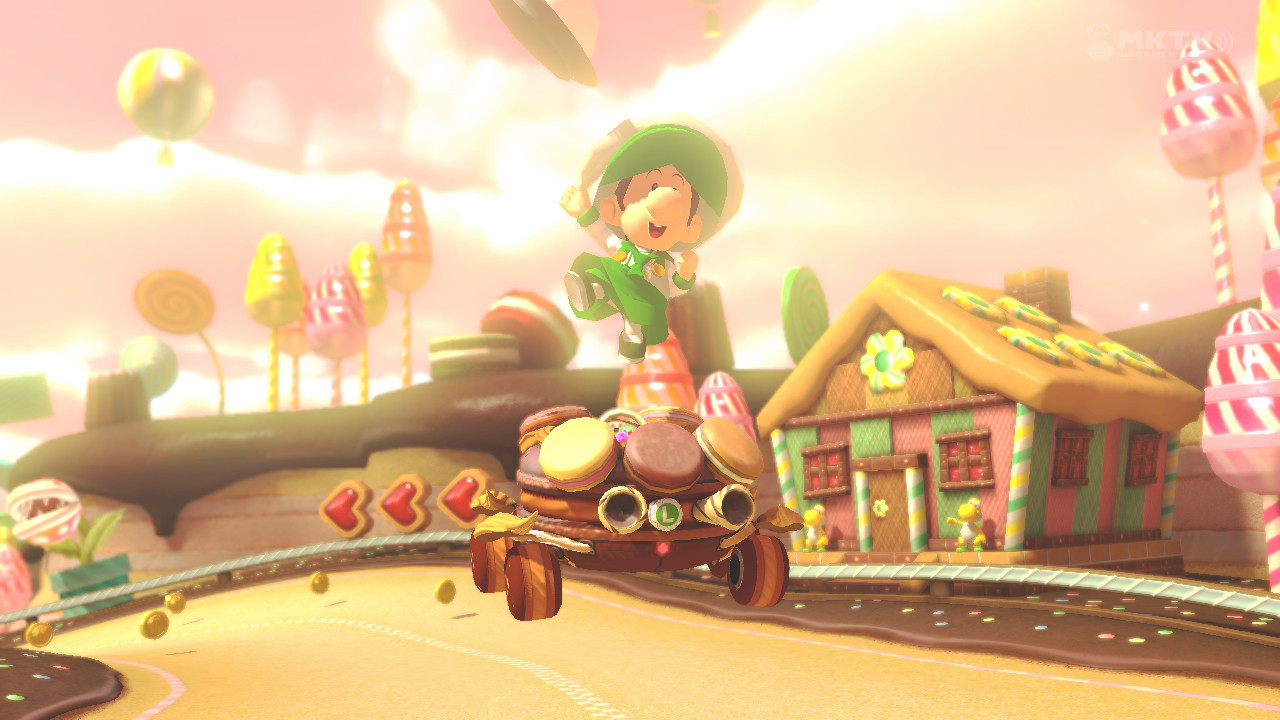 Baby Luigi (Chef) + Macharon & Choco Macharon [Mario Kart 8] [Mods]