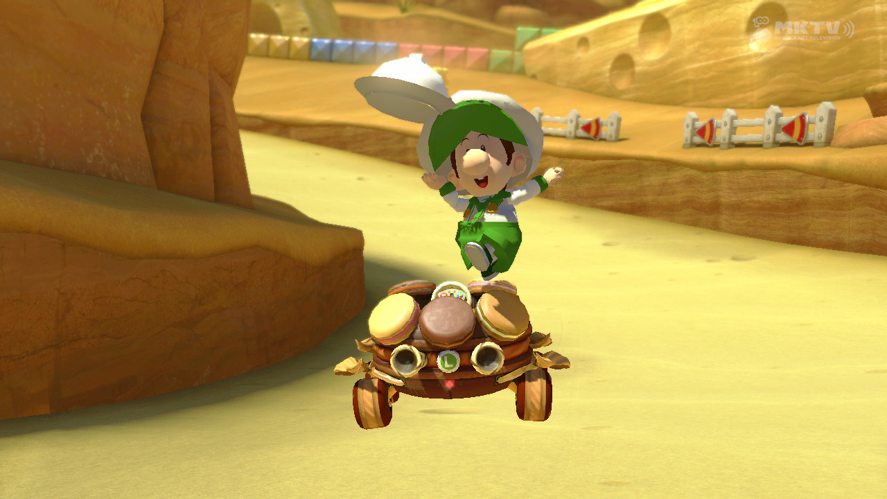 Baby Luigi (Chef) + Macharon & Choco Macharon [Mario Kart 8] [Mods]