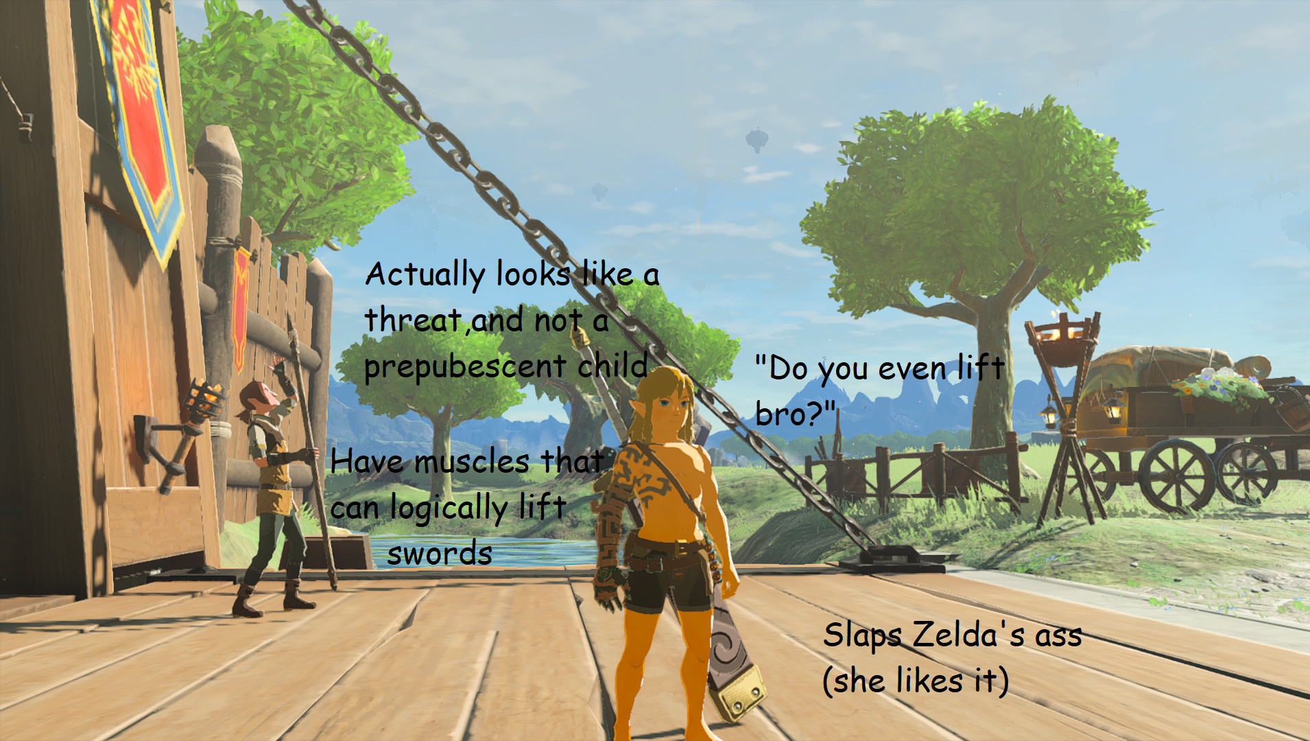 Warrior Physique Link Mod for The Legend of Zelda: Tears of the Kingdom ...