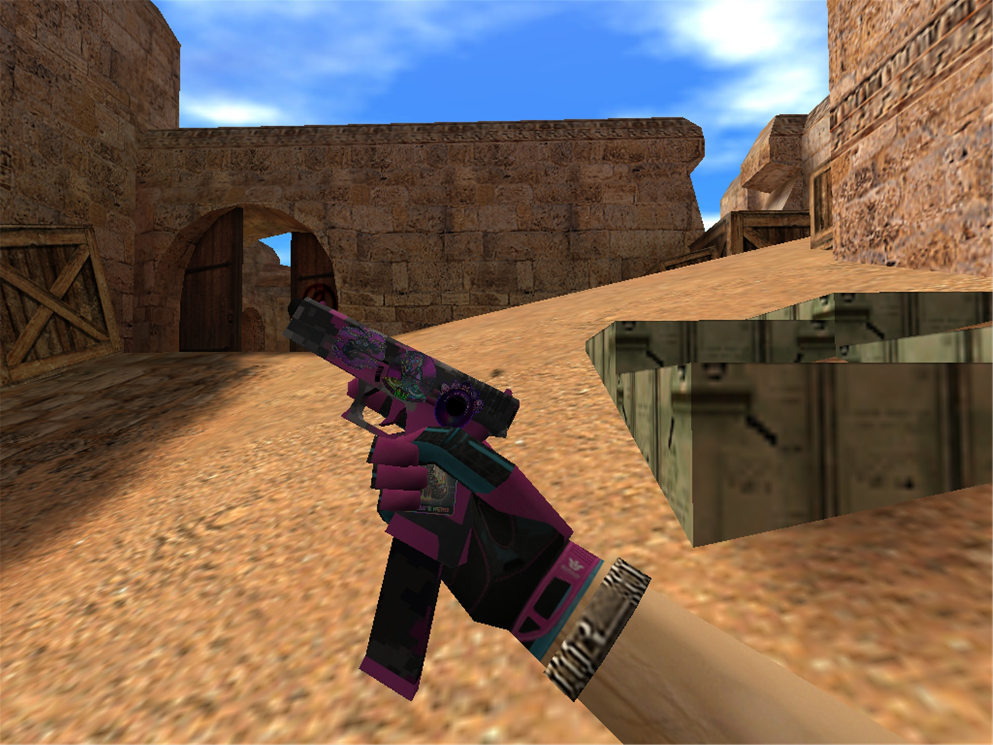 Default Glock-18 | Pink DDPAT ++HD Stickers Mod for Counter-Strike 1.6 ...