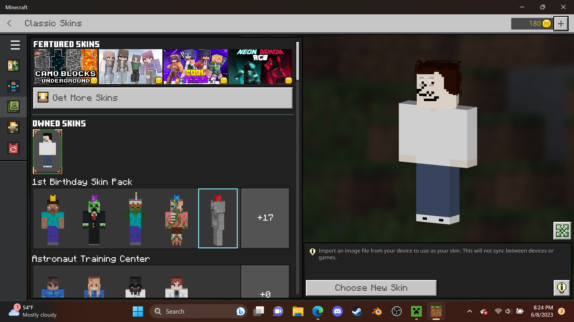 CaptainT's Skindex Mod for Minecraft: Bedrock Edition | MC:BE Mods