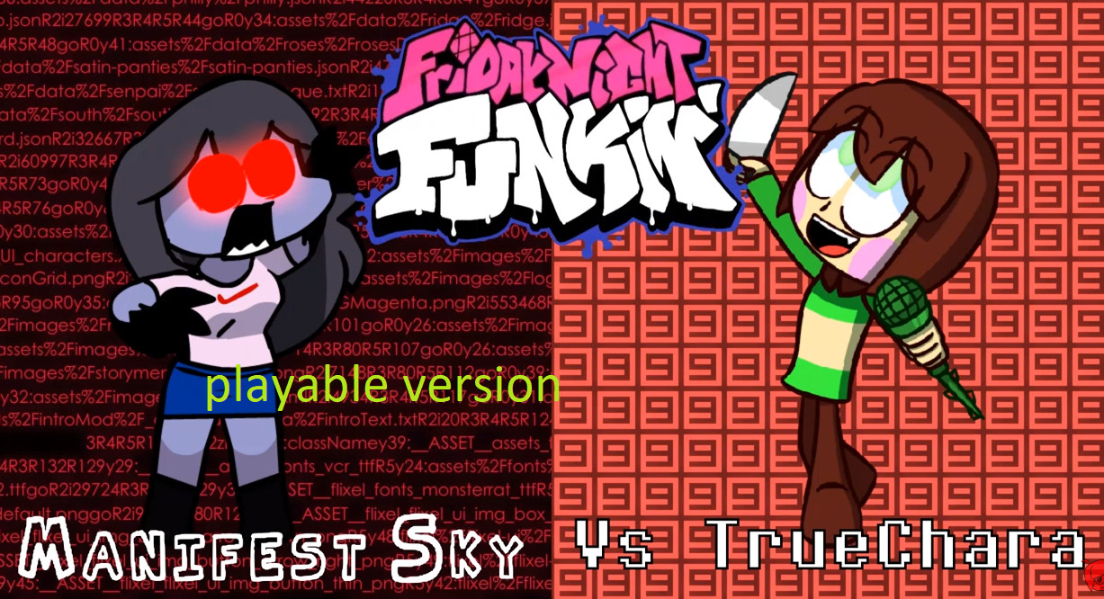 Manifest Sky Vs Chara Cover (playable ver) Mod for Friday Night Funkin ...