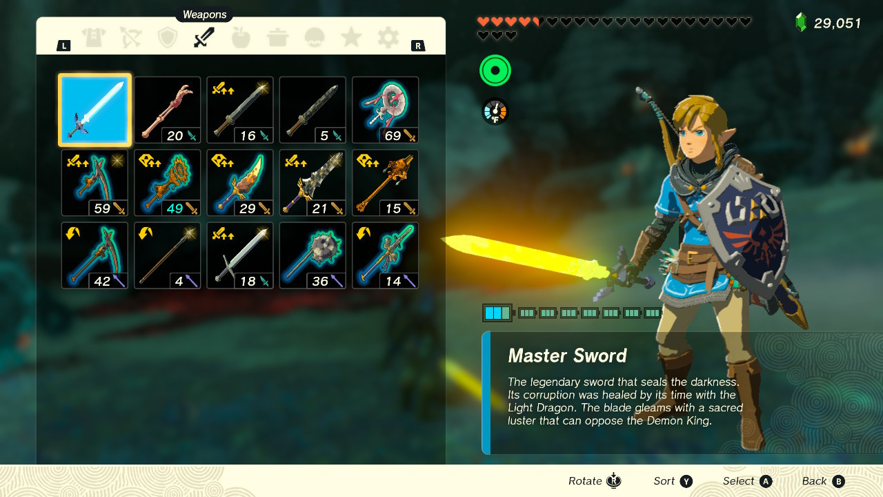 Golden Master Sword Mod for The Legend of Zelda: Tears of the Kingdom ...