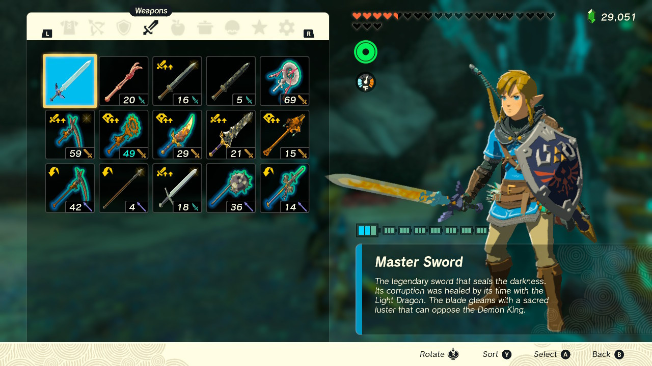Golden Master Sword Mod for The Legend of Zelda: Tears of the Kingdom ...