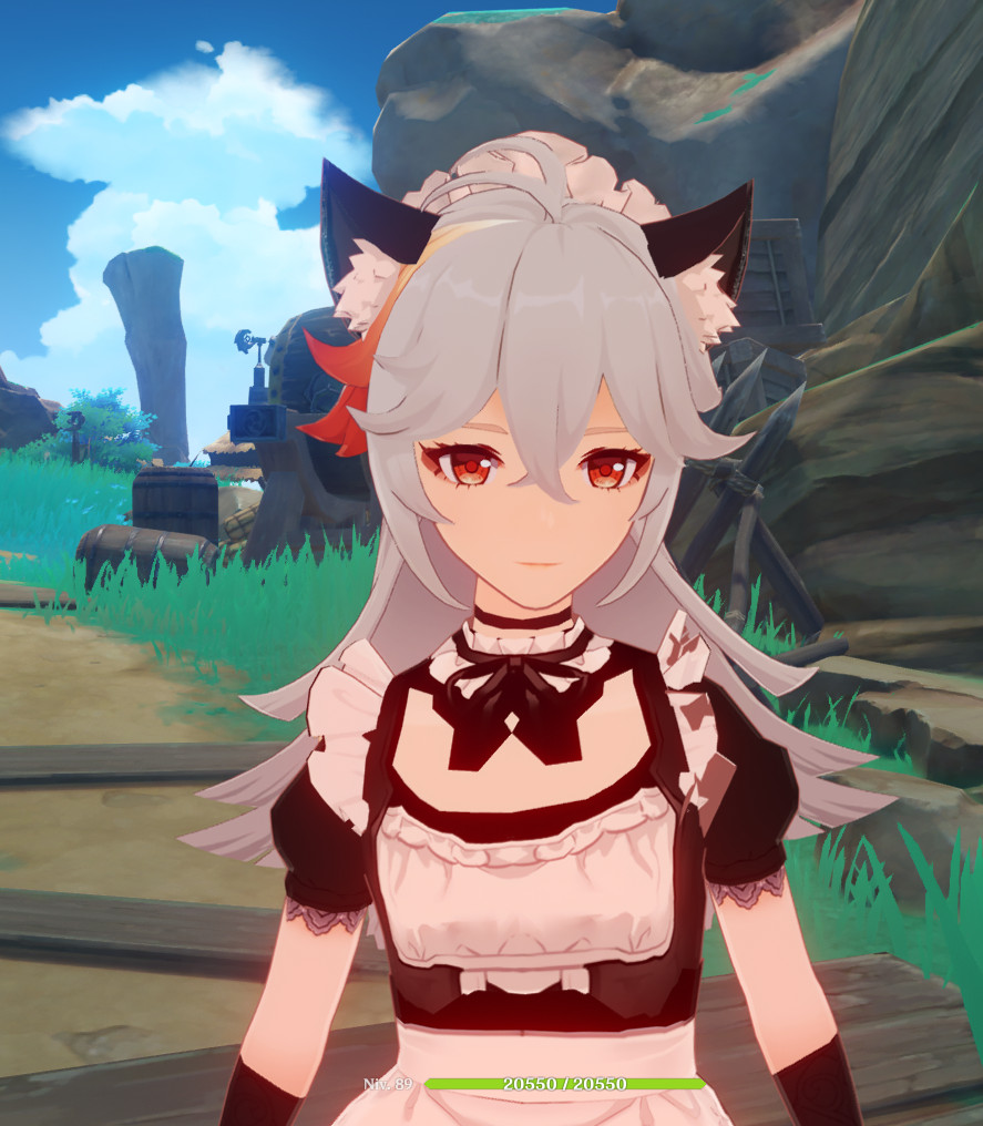 Neko-Maid Kazuha Mod for Genshin Impact | GI Mods