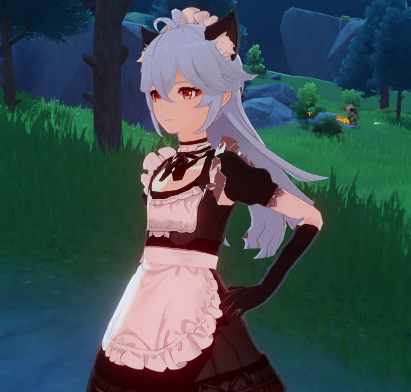 Neko-Maid Kazuha Mod for Genshin Impact | GI Mods