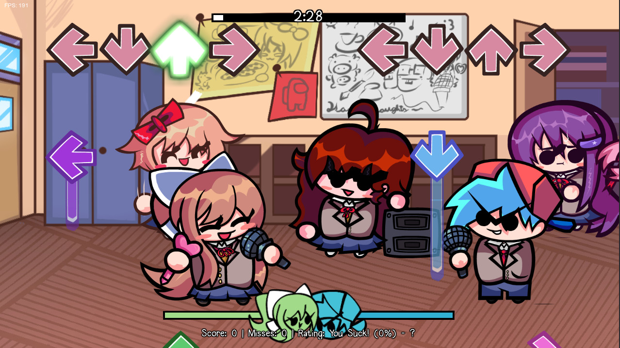 V.S. Monker - Doki Doki Bean Club (Demo) Mod for Friday Night Funkin ...