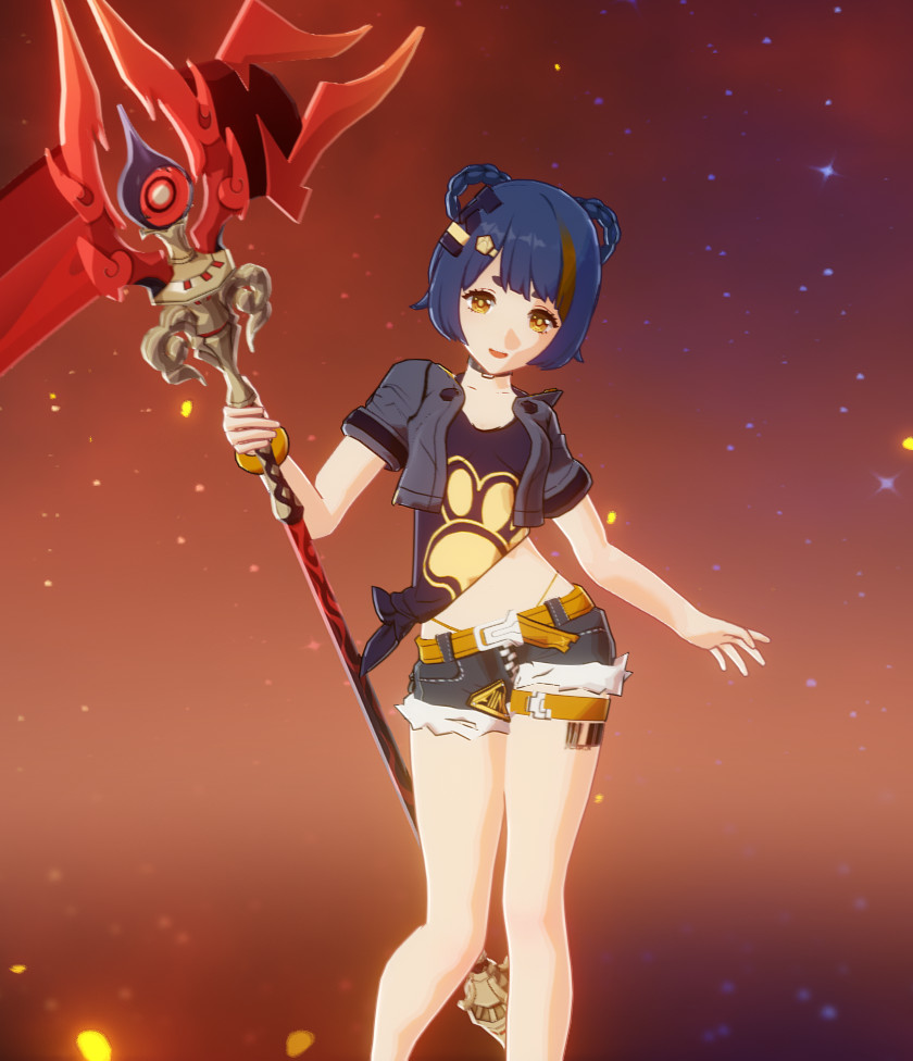 Sunny Streetwear Xiangling Mod for Genshin Impact | GI Mods