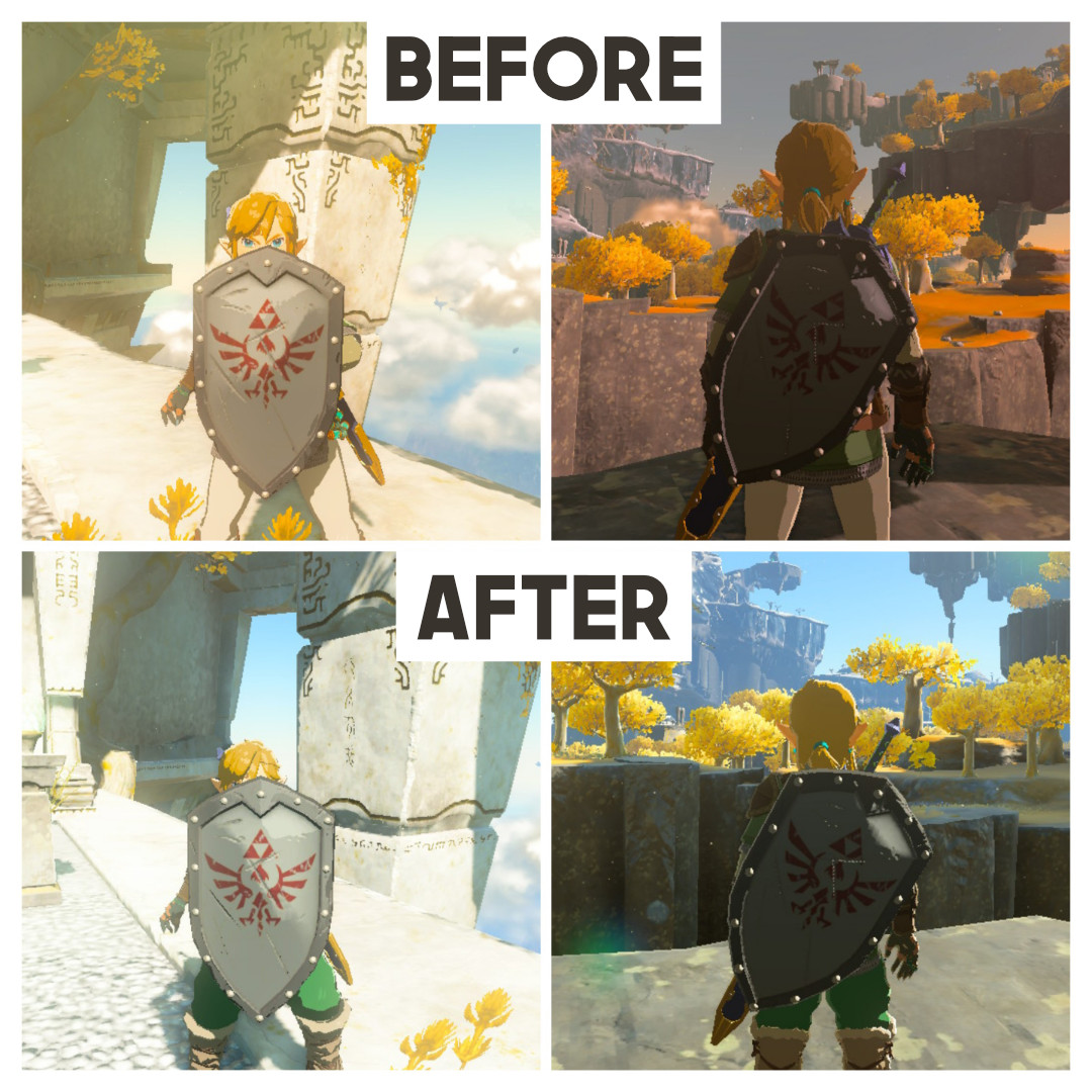 Just Big Shields Mod for The Legend of Zelda: Tears of the Kingdom ...