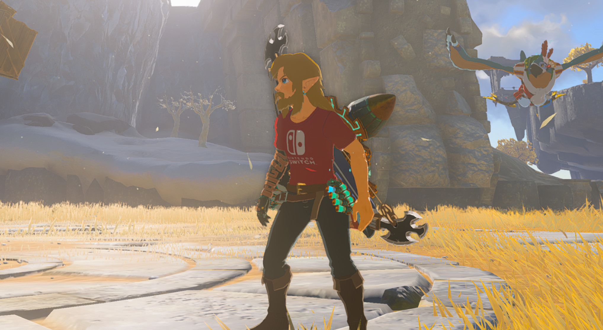 Link Beard Mod for The Legend of Zelda: Tears of the Kingdom | TOTK Mods