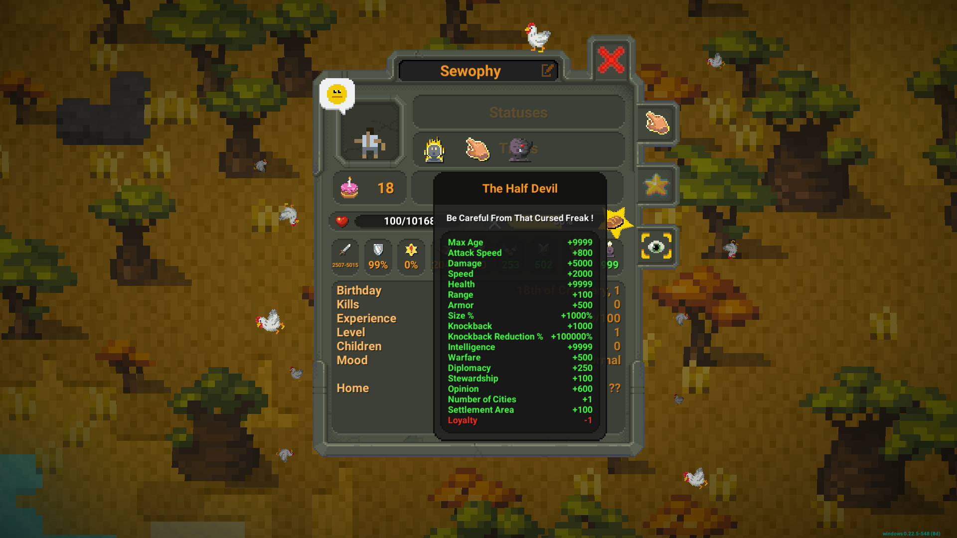 Demonic Trait Mod for WorldBox | WorldBox Mods