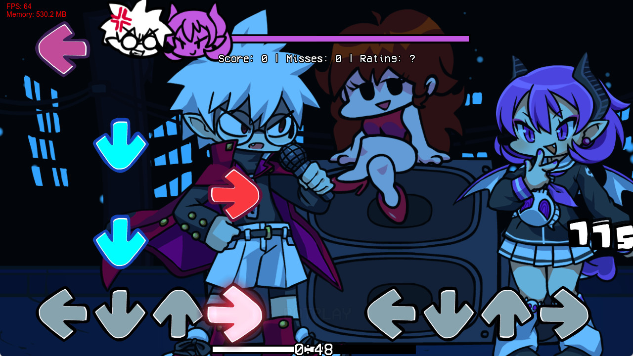 Mao and Raspberyl XENO skin packs Mod for Friday Night Funkin' | FNF Mods