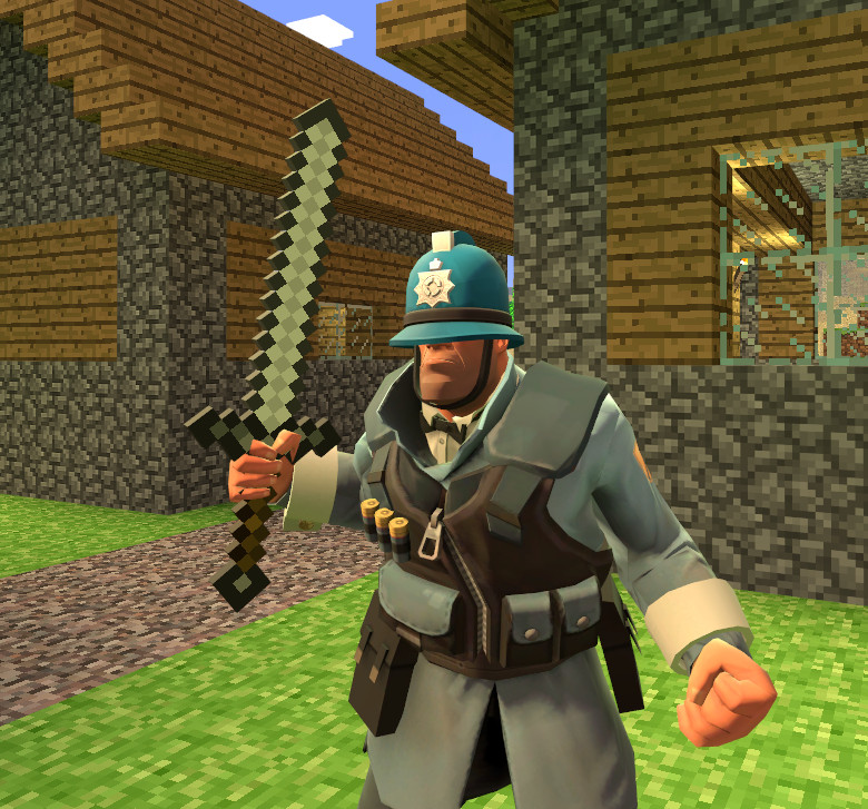 Minecraft - Iron Sword Half-Zatoichi Mod for Team Fortress 2 | TF2 Mods