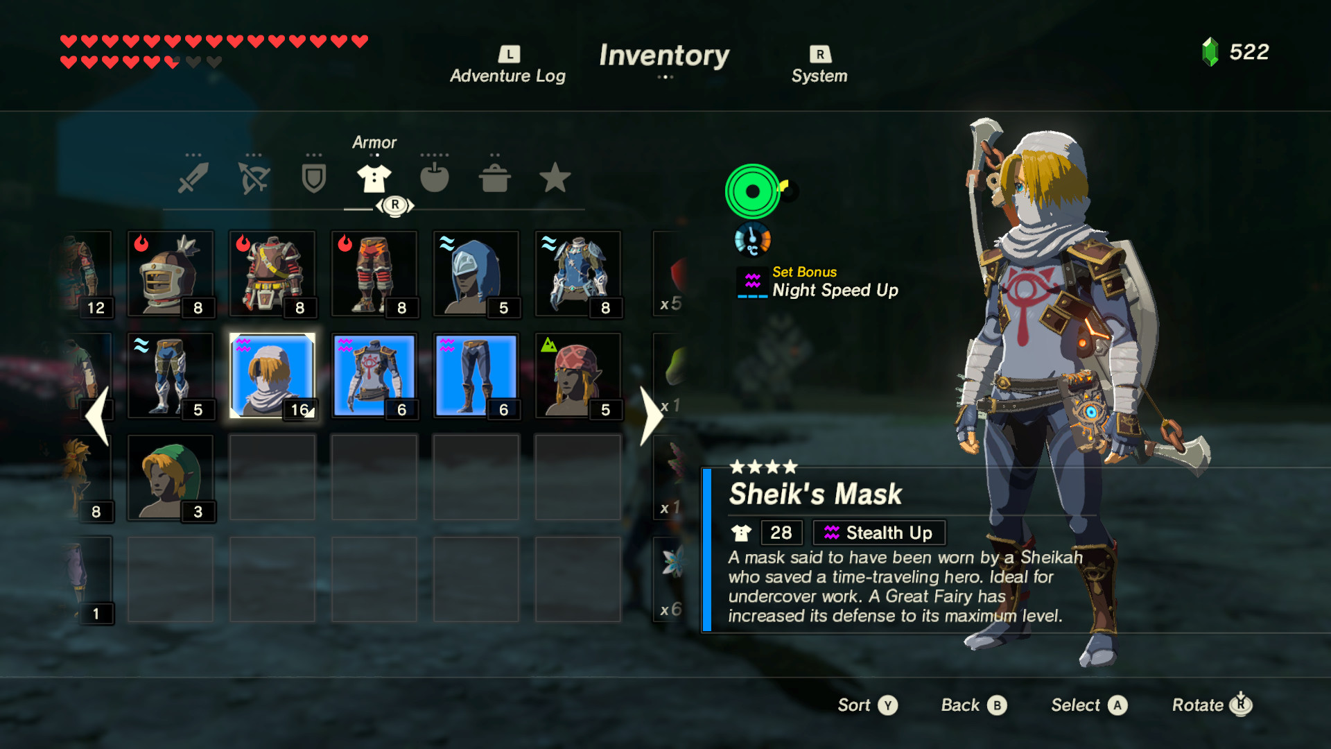 True Sheik's Mask Mod for The Legend of Zelda: Breath of the Wild (WiiU ...
