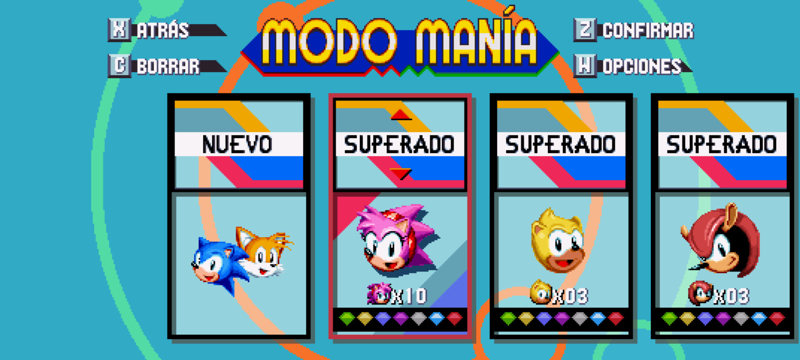 100% Save Data + Extras + (Extra Slot Amy Support) Mod for Sonic Mania ...