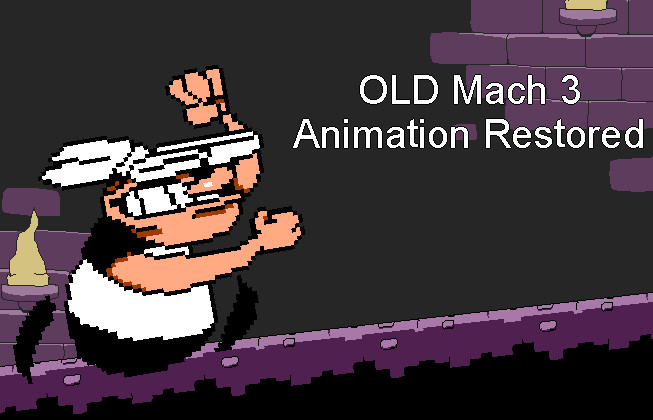 Old Mach 3 Animation Restored Mod for Pizza Tower | PT Mods