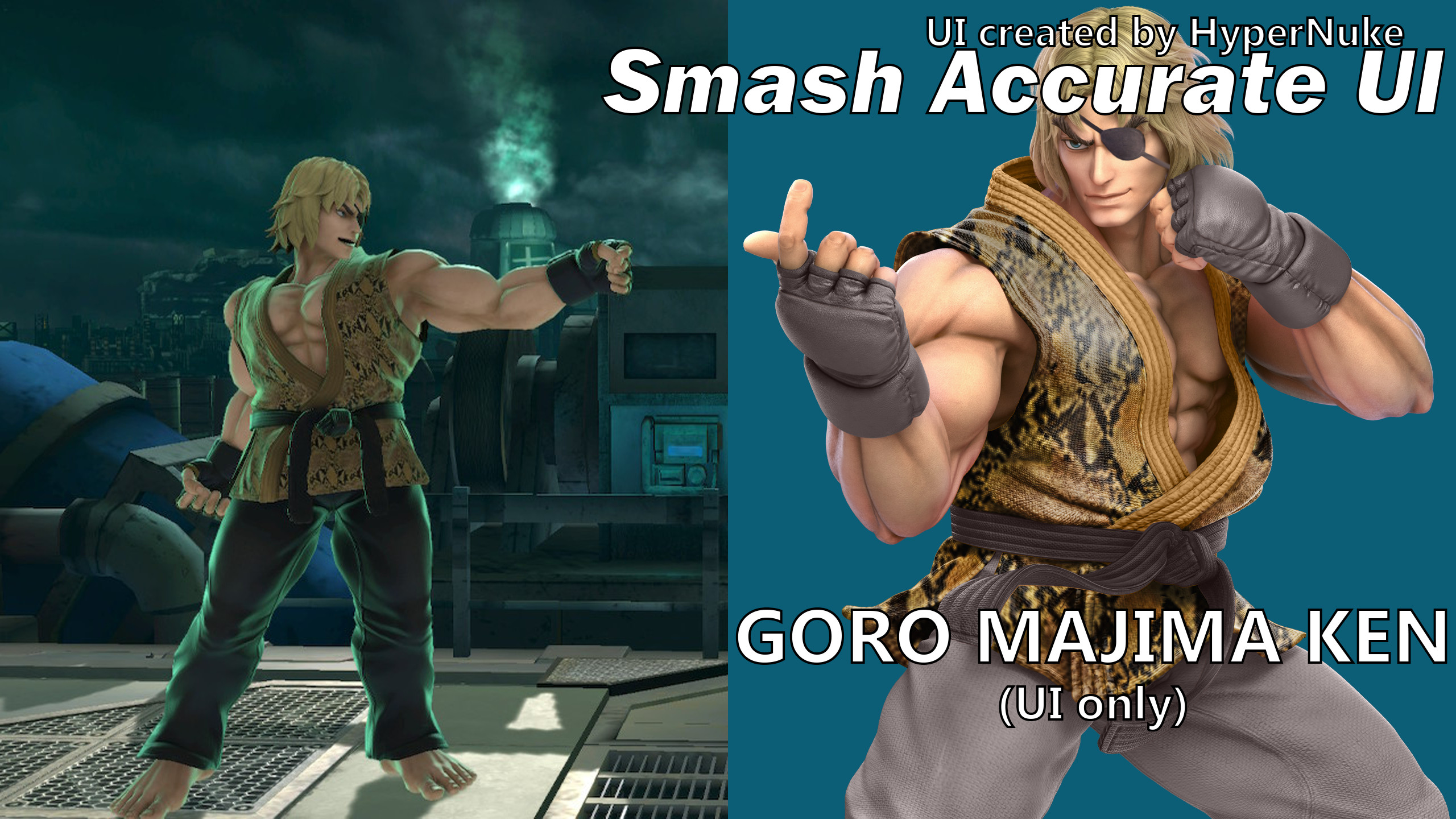[Smash-Accurate UI] Goro Majima Ken Mod for Super Smash Bros. Ultimate ...