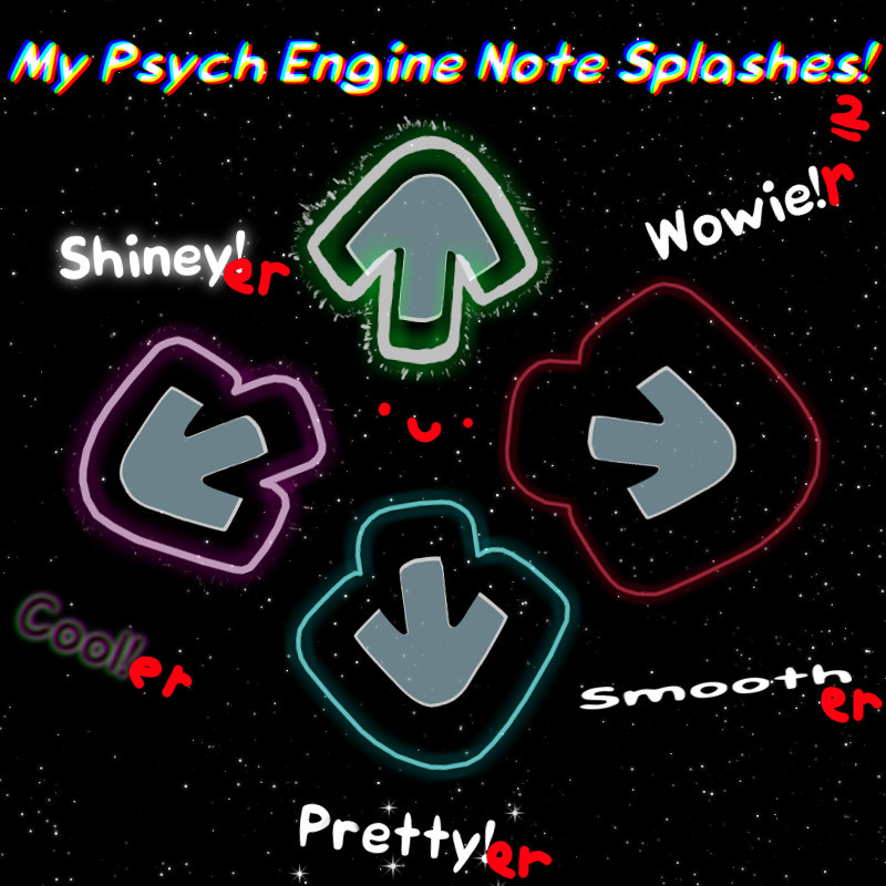 My Psych Engine Note Splashes 2!! [Friday Night Funkin'] [Mods]