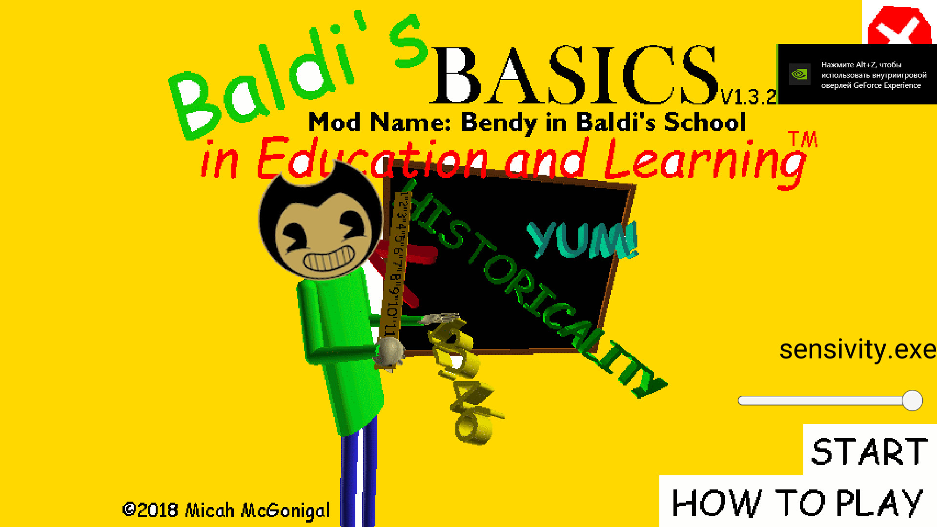 Bendy in Baldi's School Mod for Baldi's Basics | Baldi Mods
