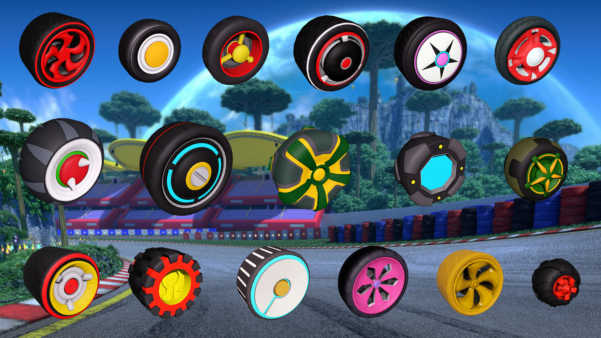 Team Sonic Racing Tires [Pack] Mod for Mario Kart 8 Deluxe | MK8D Mods