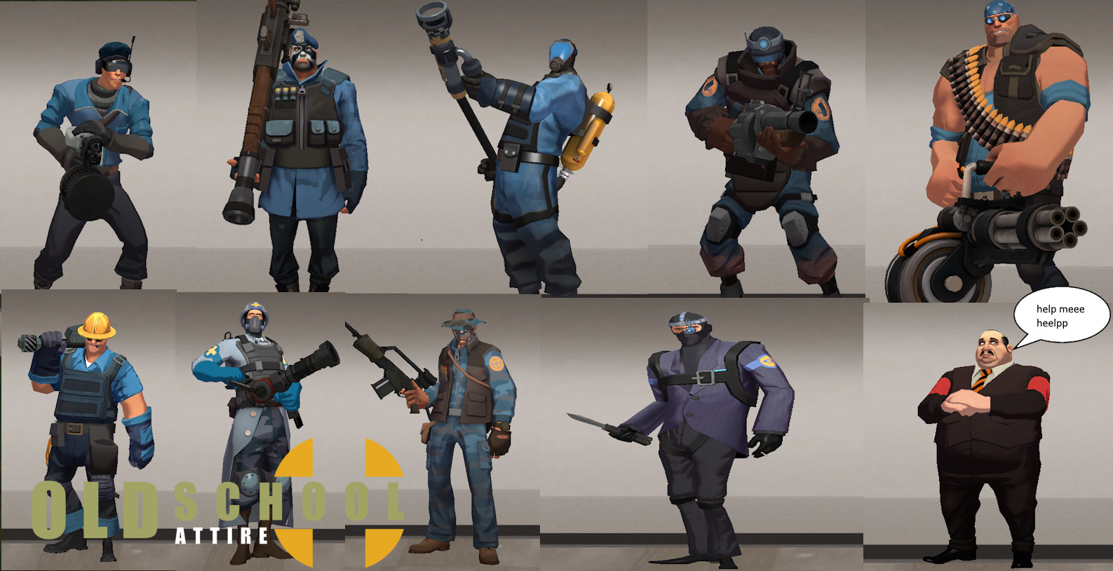 Old School Attire Mod for Pre-Fortress 2 | PF2 Mods