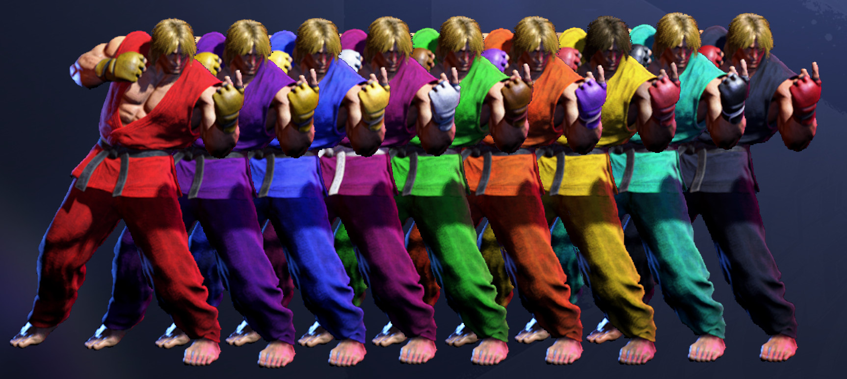 Classic Ken Color Pack Mod for Street Fighter 6 | SF6 Mods