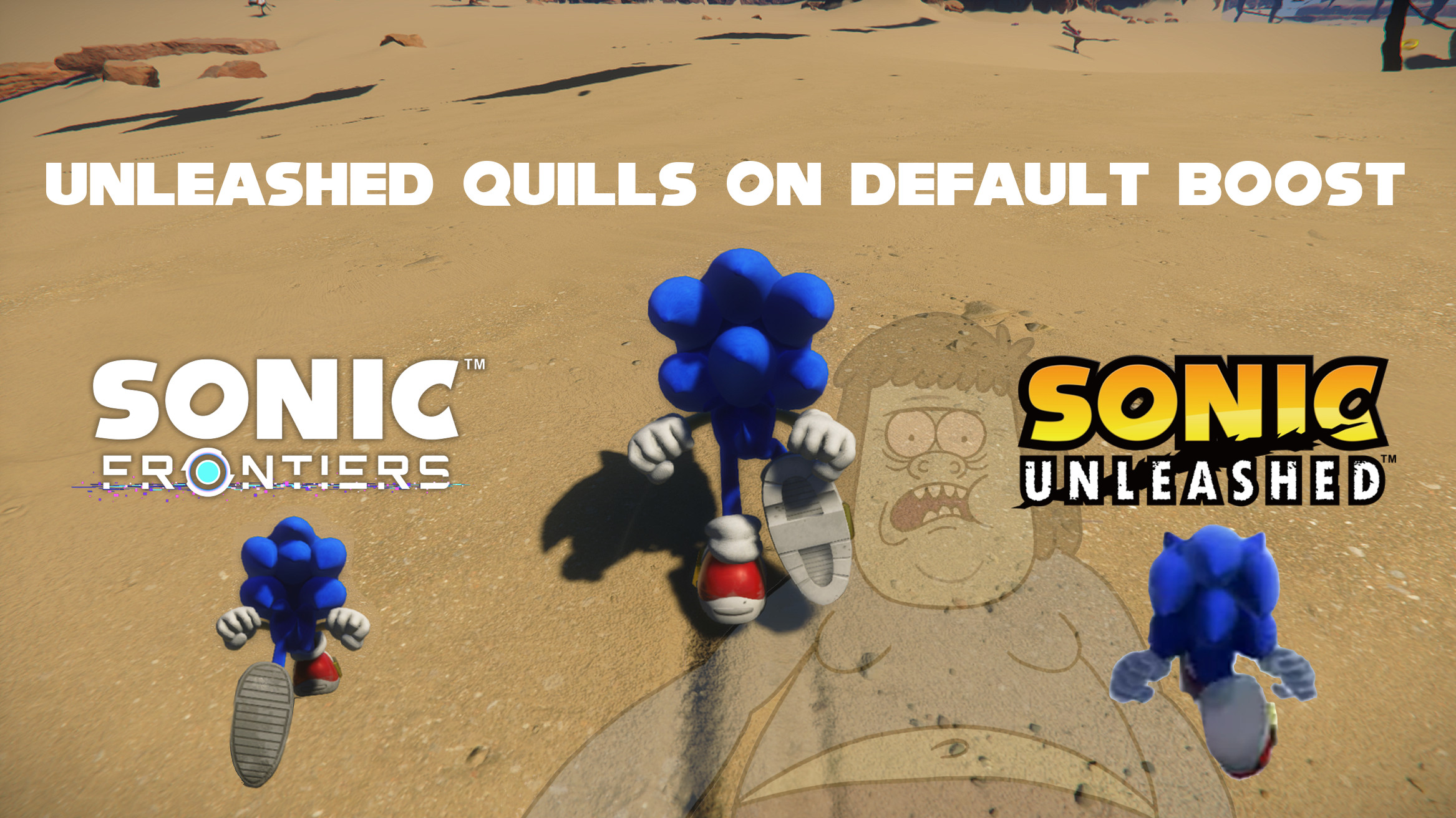 Unleashed Quills on Default Boost Mod for Sonic Frontiers | Frontiers Mods