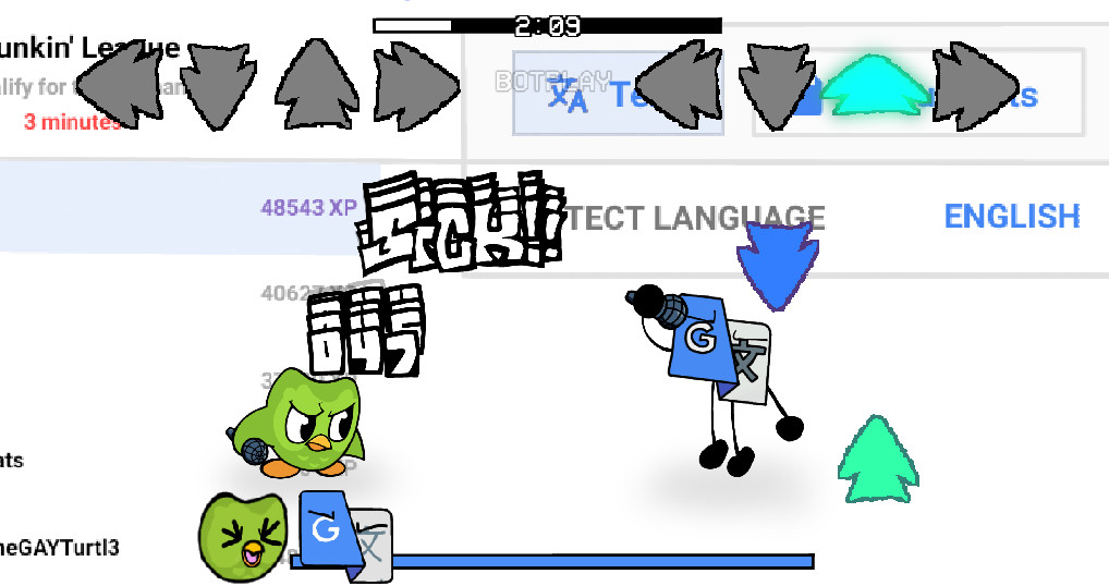 Traslating Rivals Duolingo vs Google (cover) Mod for Friday Night ...