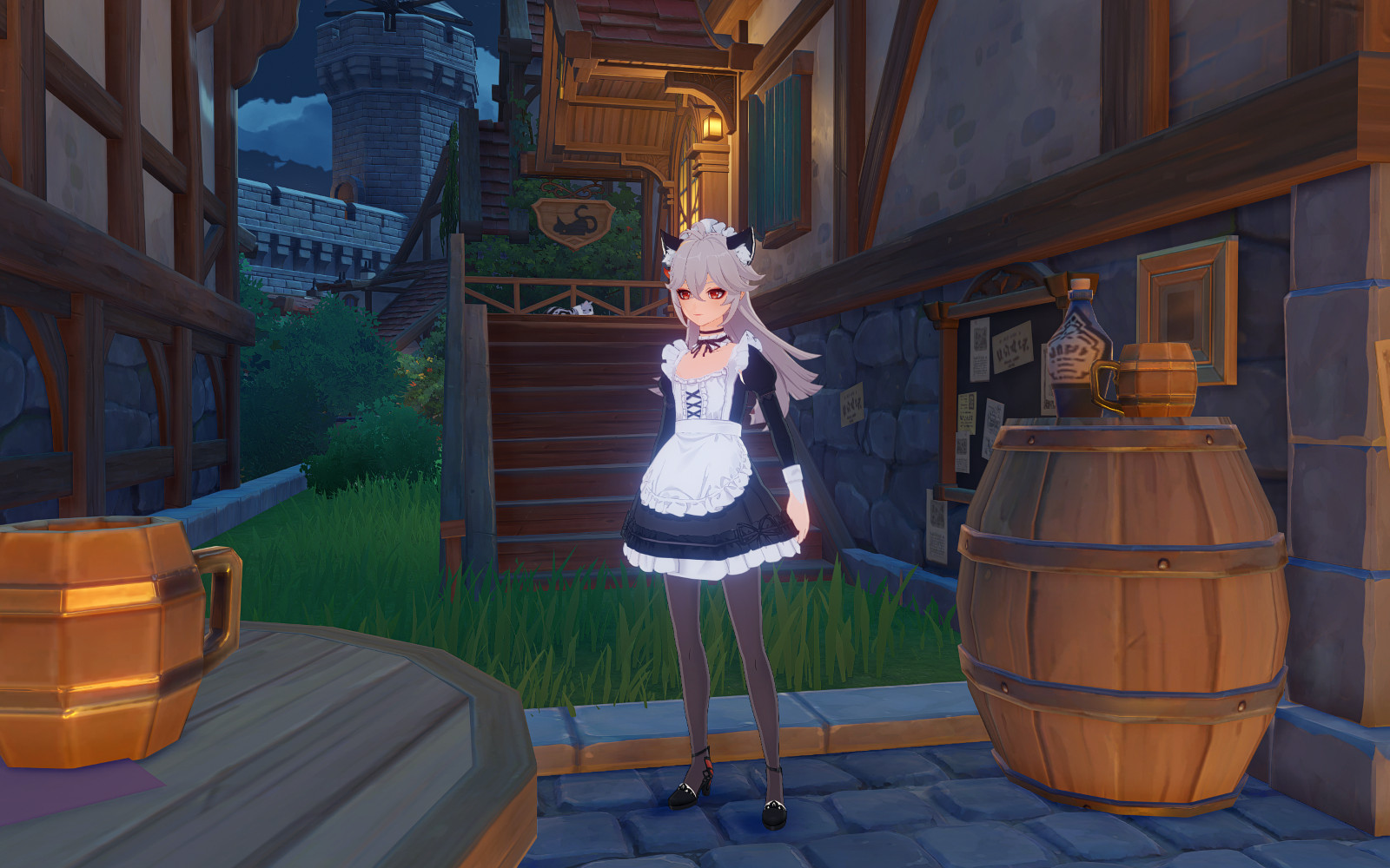 Neko-Maid Kazuha(万叶女仆装) Mod for Genshin Impact | GI Mods