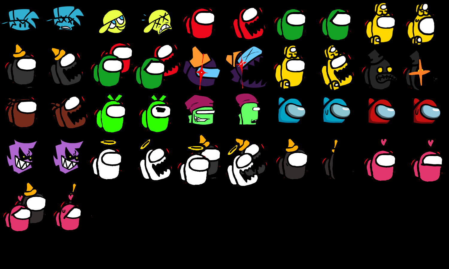 VS Impostor V5: Icon Grid Remake Mod for Friday Night Funkin' | FNF Mods