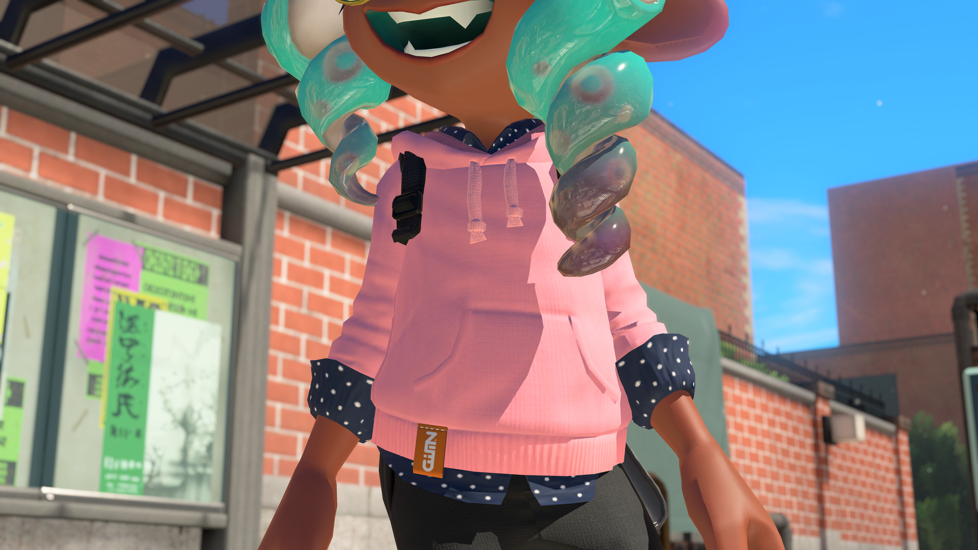 Pink & Blue Hoodie Ports Mod for Splatoon 3 | Splatoon 3 Mods