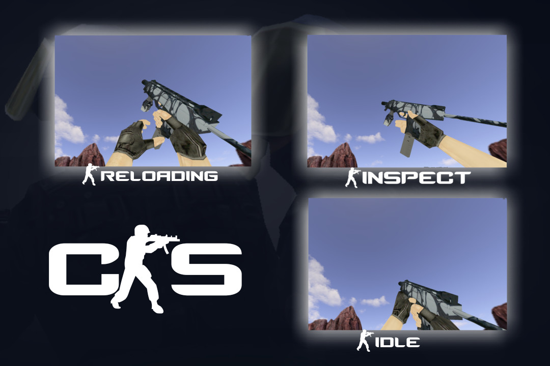 Low Poly |CSGO SKINBOX #1 Mod for Counter-Strike 1.6 | CS1.6 Mods