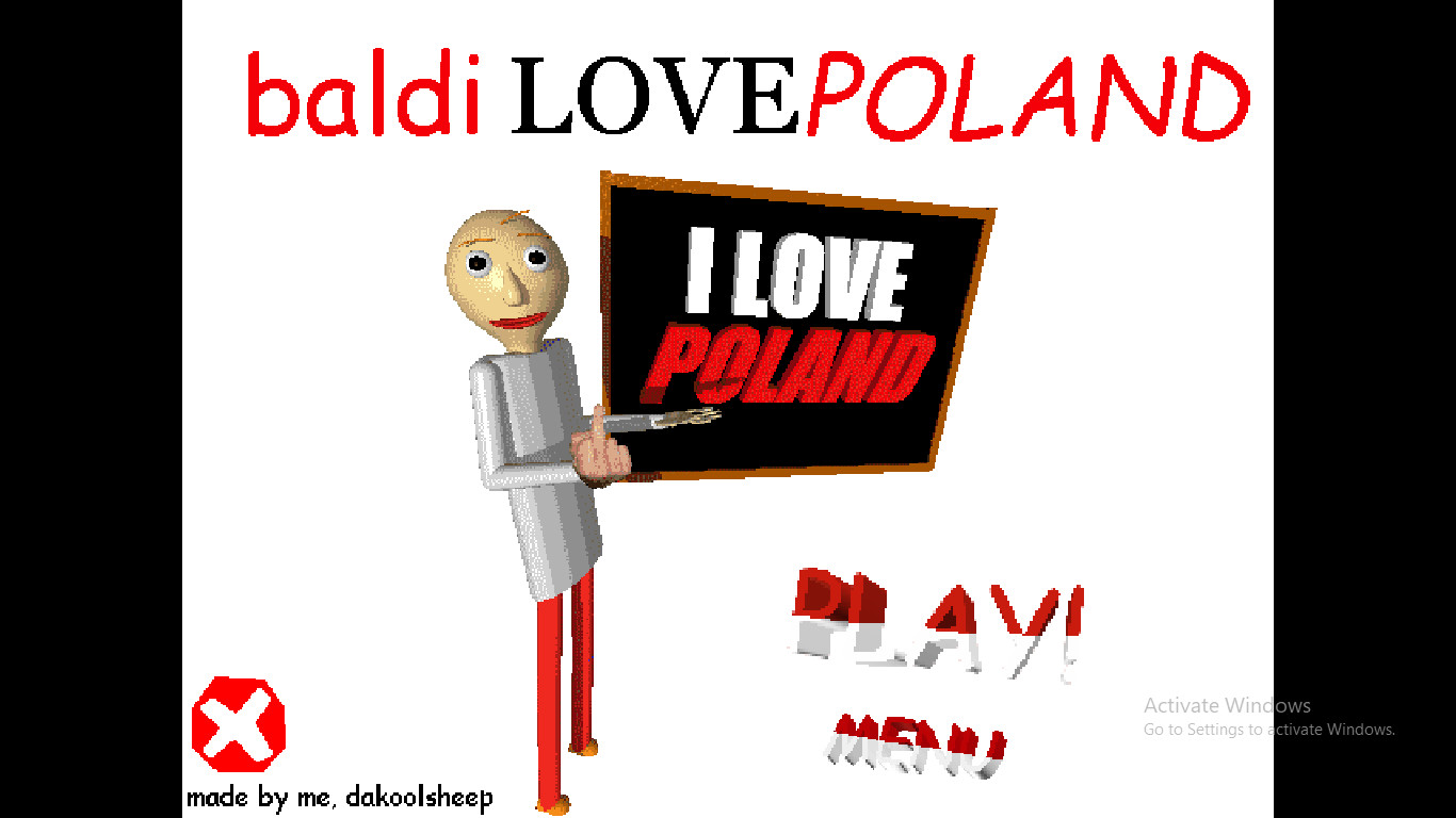 baldi love POLAND!!!(Baldi Loves Mods be like) Mod for Baldi's Basics ...