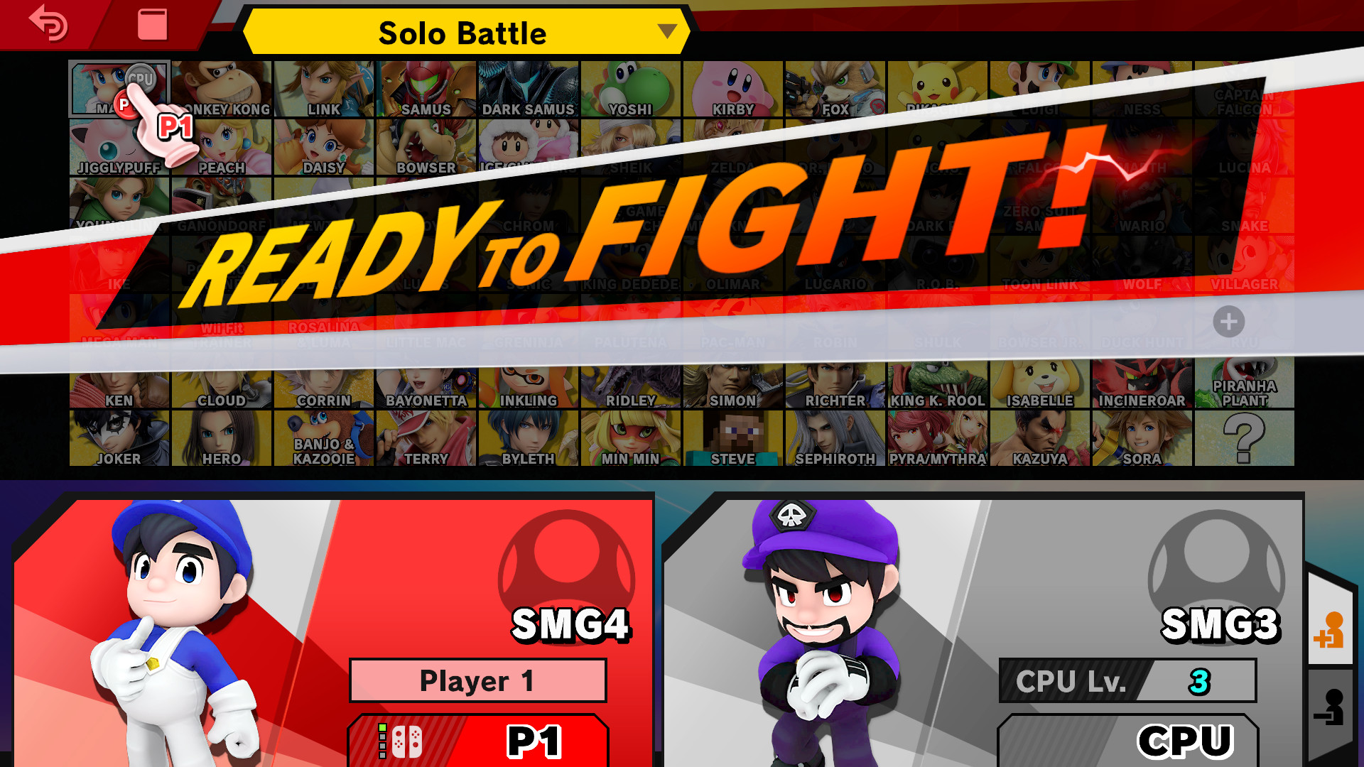 SMG4 and SMG3 (Redesign) Mod for Super Smash Bros. Ultimate | SSBU Mods