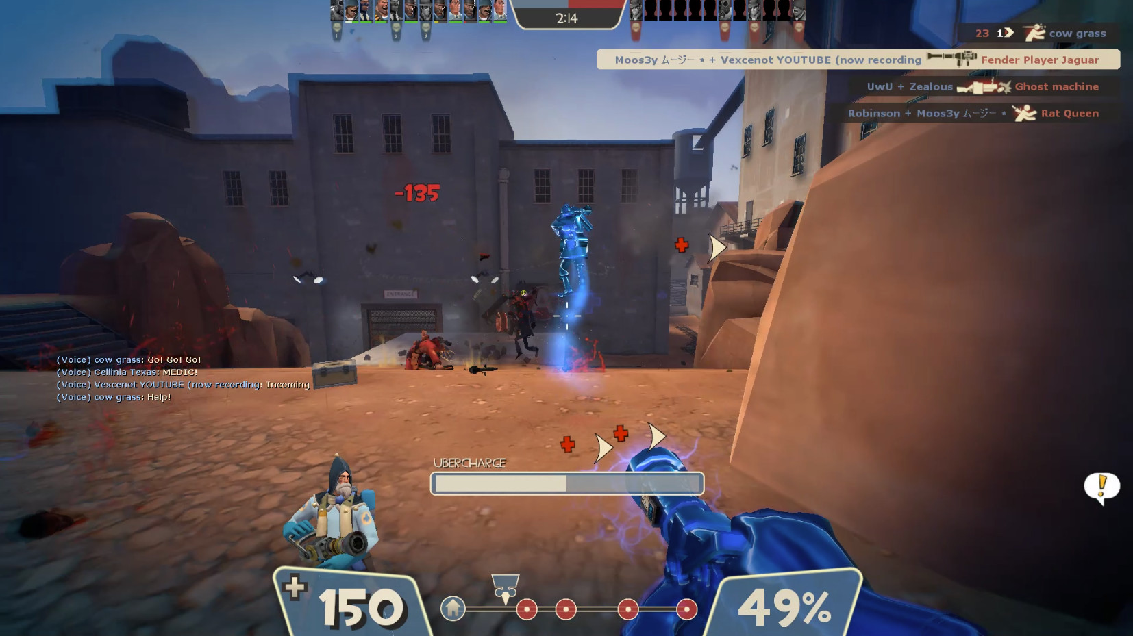 Middle Mann Centered Default HUD [Team Fortress 2] [Mods]