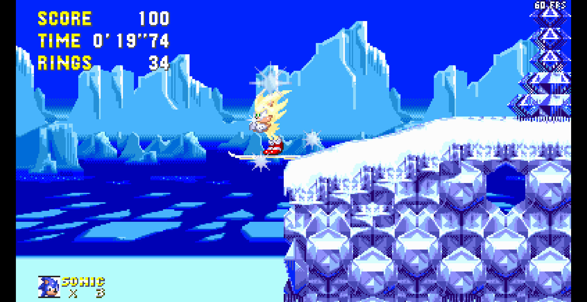 Snowboarding Sonic (Escape From The Island) Mod for Sonic 3 A.I.R ...