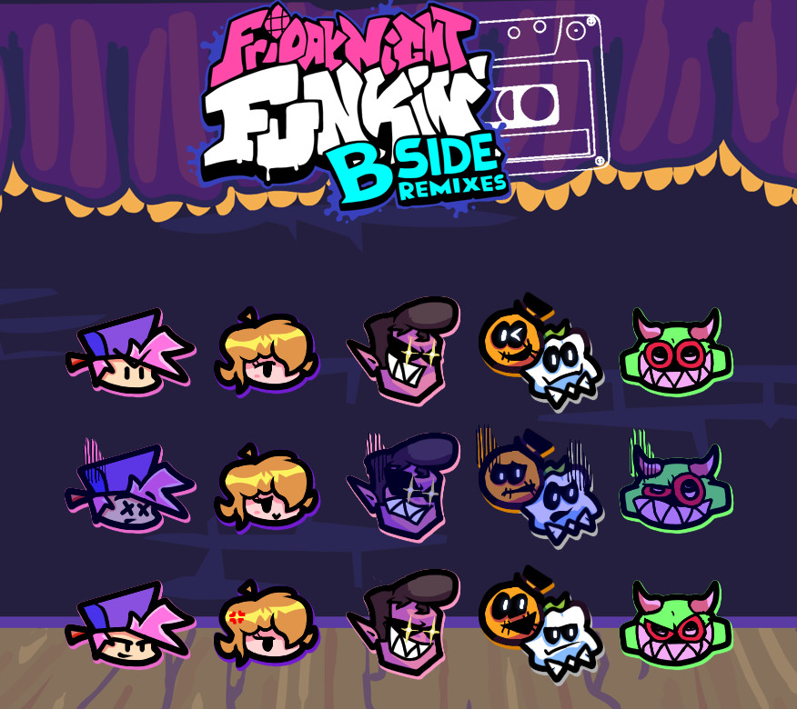 Remastered/Colored FNF Icons (Non-WIP Version) Mod for Friday Night ...