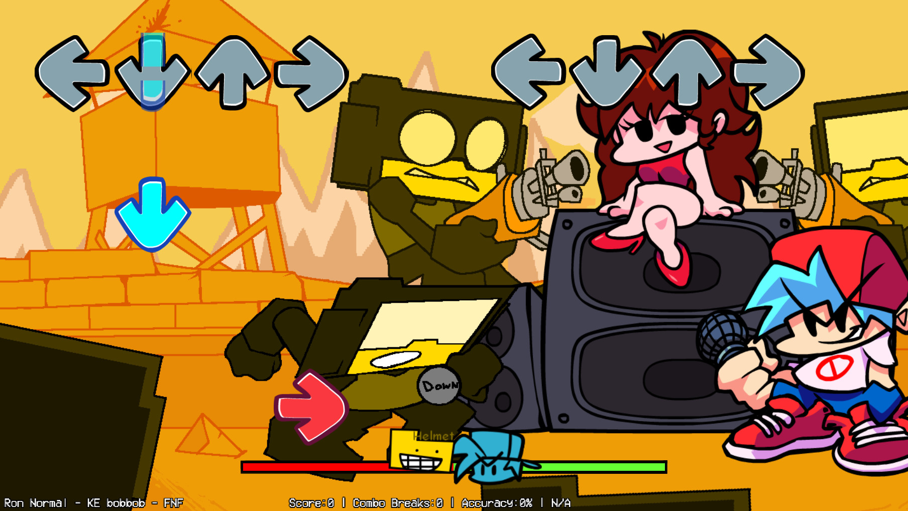 Tankman Ron (SkinMod) Mod for Friday Night Funkin' | FNF Mods