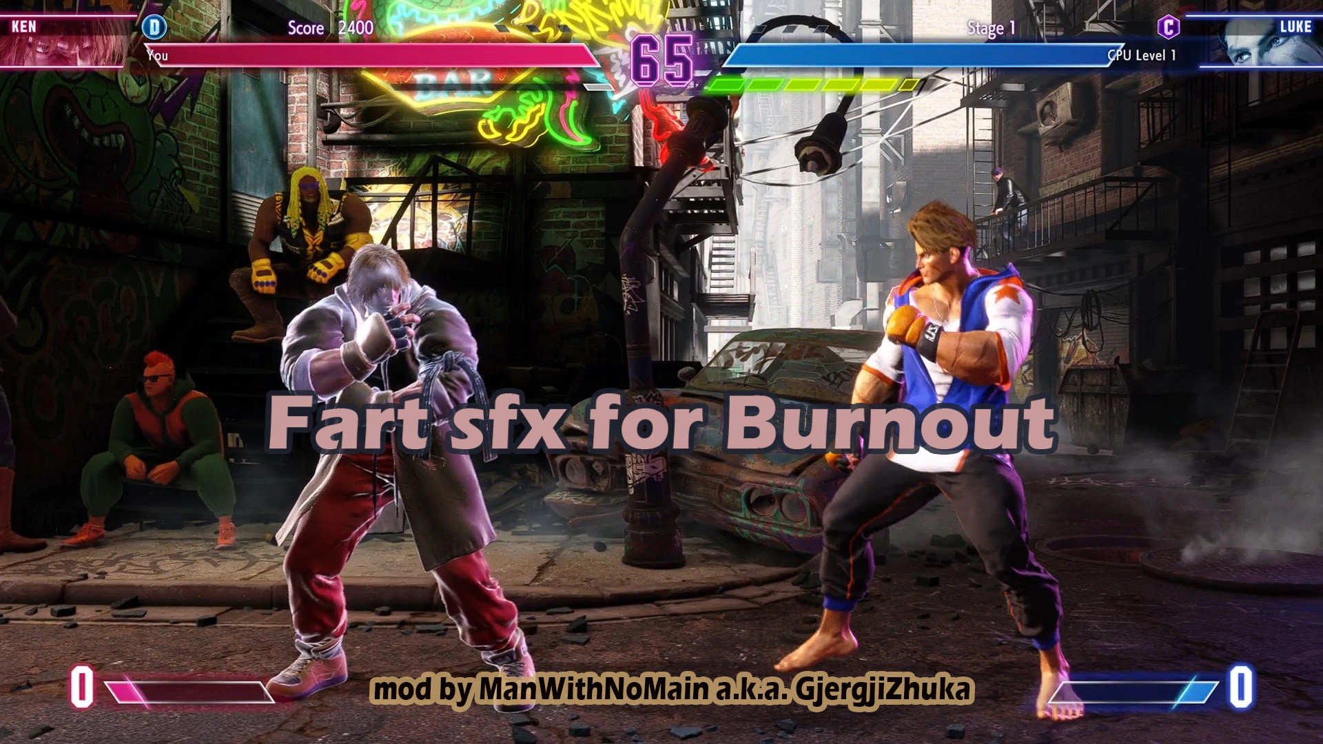 Fart sound effect for Burnout Mod for Street Fighter 6 | SF6 Mods