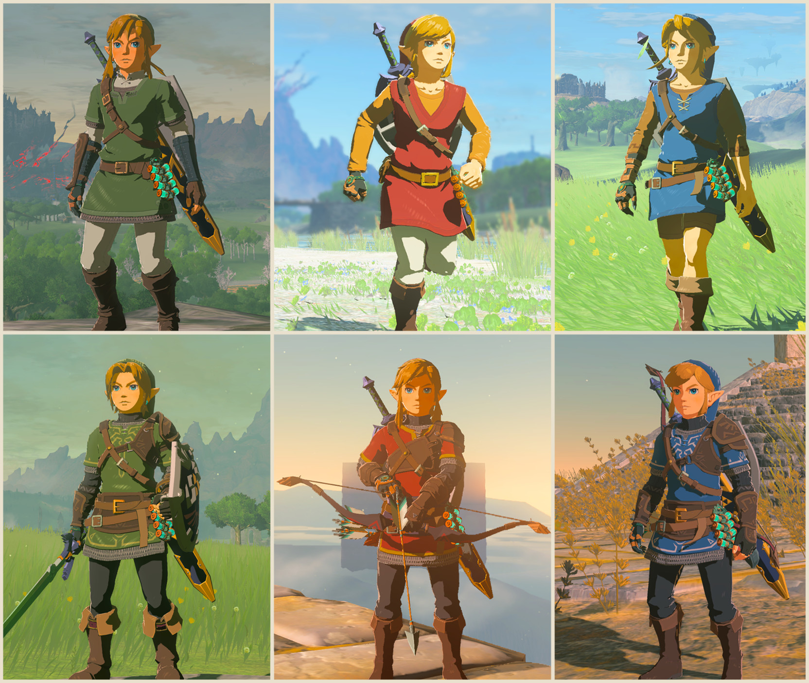 Matching Hero Outfits Mod for The Legend of Zelda: Tears of the Kingdom ...