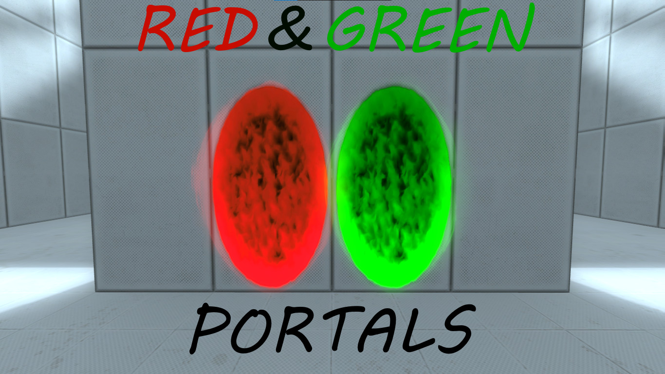 Red and Green Portals (With Particles) Mod for Portal 2 | P2 Mods