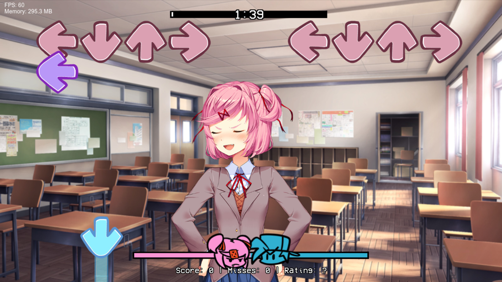 Doki Doki Takeover DDLC Style Mod for Friday Night Funkin' | FNF Mods
